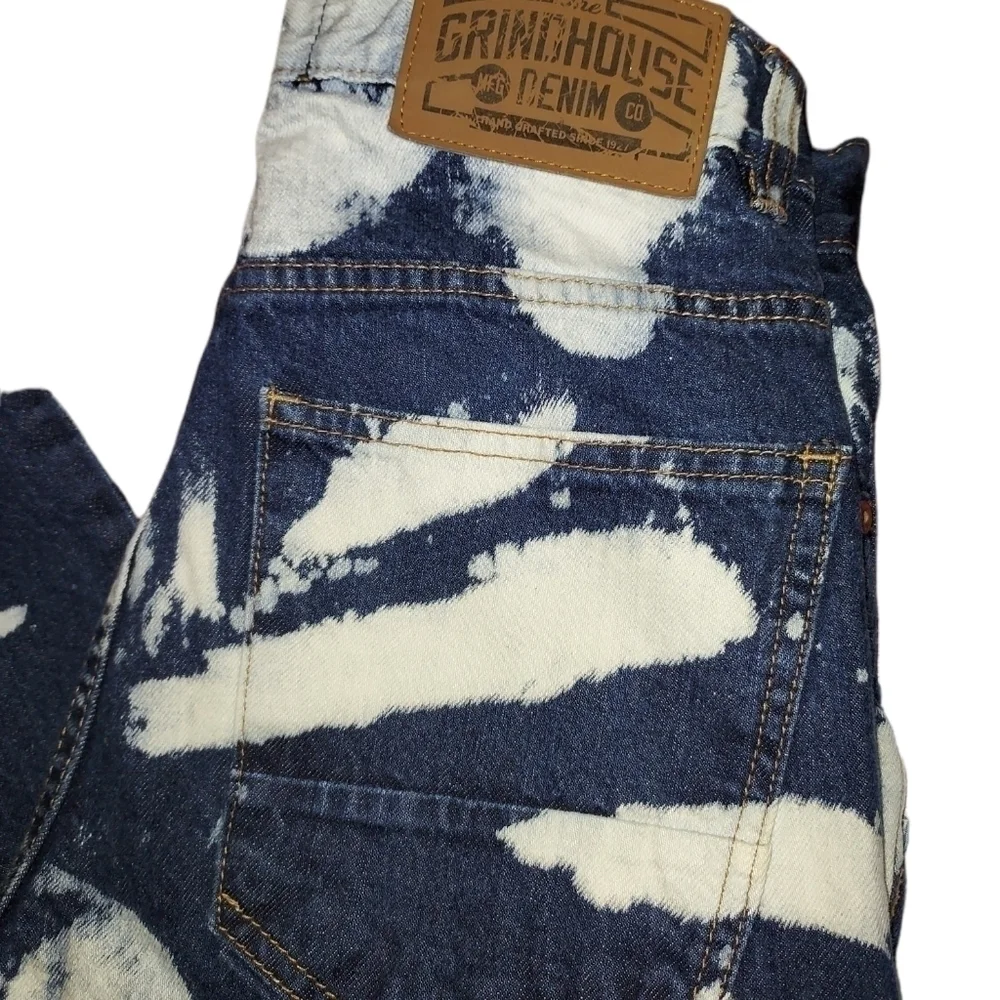 Grindhouse | Jeans | Grindhouse Denim Straight Leg Bleach Dyed Spatter ...